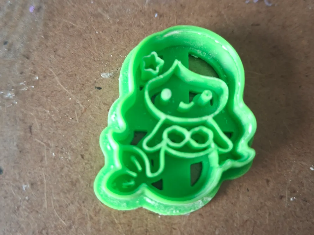 mermaid girl clay cutter - Free 3D Print Model - MakerWorld