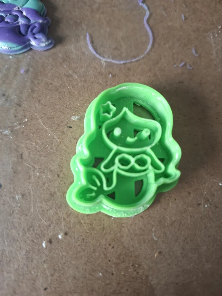 mermaid girl clay cutter - Free 3D Print Model - MakerWorld
