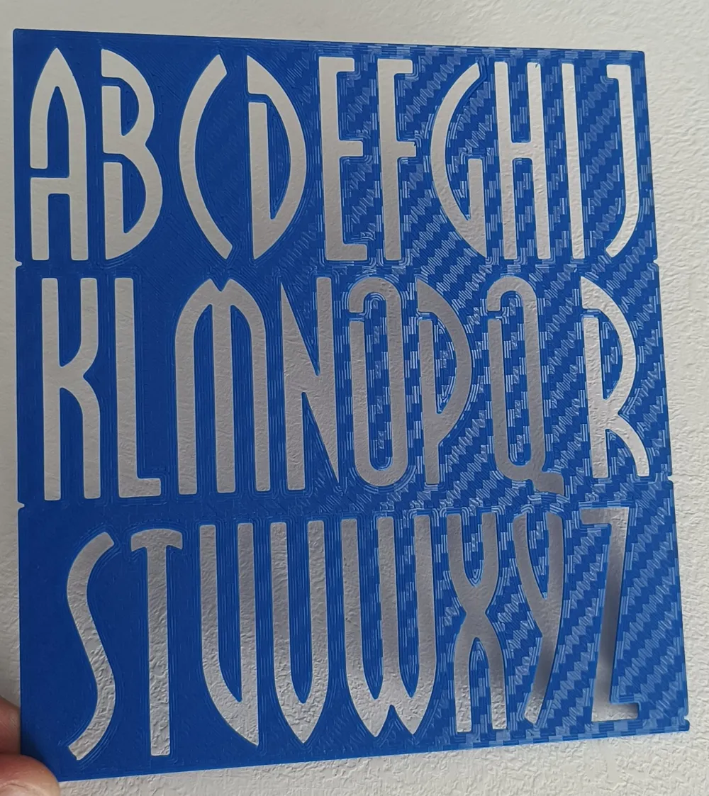 Thunderdome Stencil – Pritchard Font Letter&Number - Free 3D Print ...
