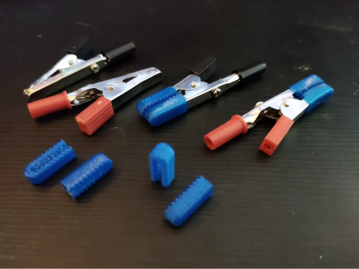 Soft Jaw Covers for 50mm Crocodile Clips - Free 3D Print Model - MakerWorld
