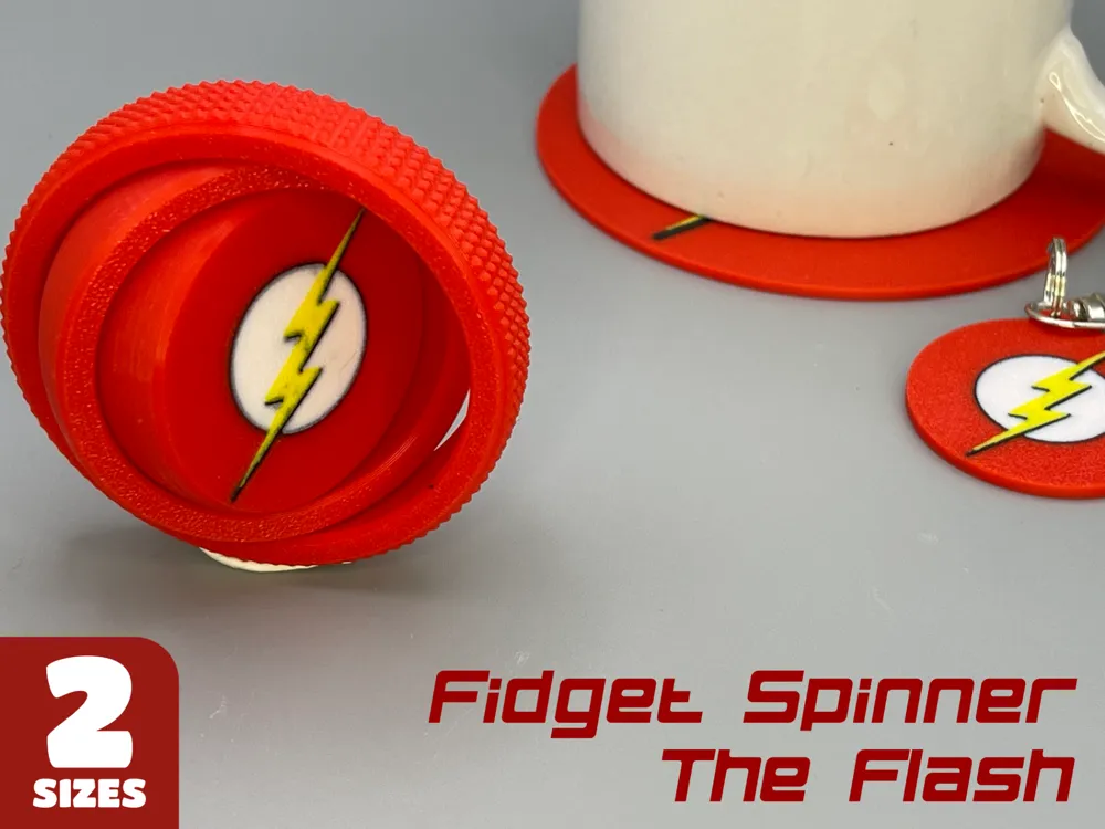 The Flash DC Fidget Spinner by MalcTheOracle - MakerWorld