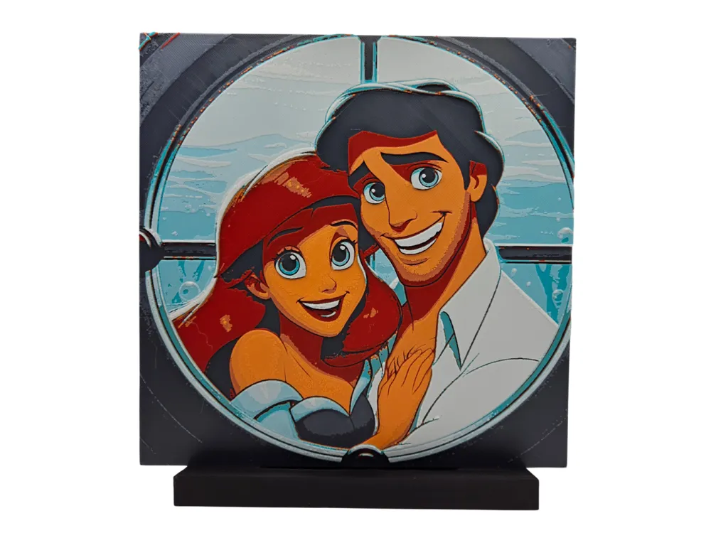 Ariel and Eric (The Little Mermaid) by BusyKikiBee MakerWorld: Download ...