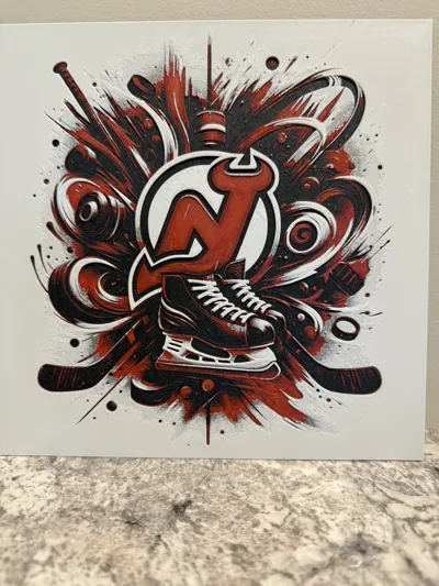 New Jersey Devils puck NHL by Carlson - MakerWorld