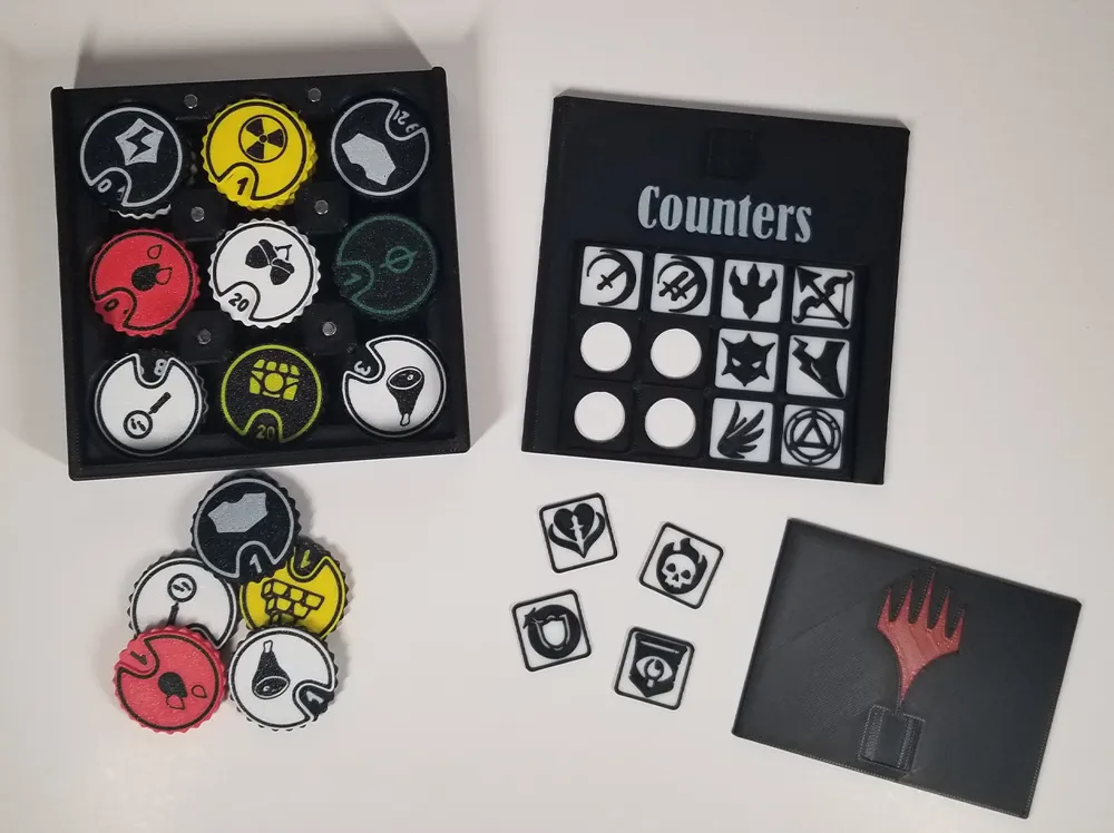 MTG Counter Dials & Ability Tiles Box by TheMakerSphere MakerWorld ...