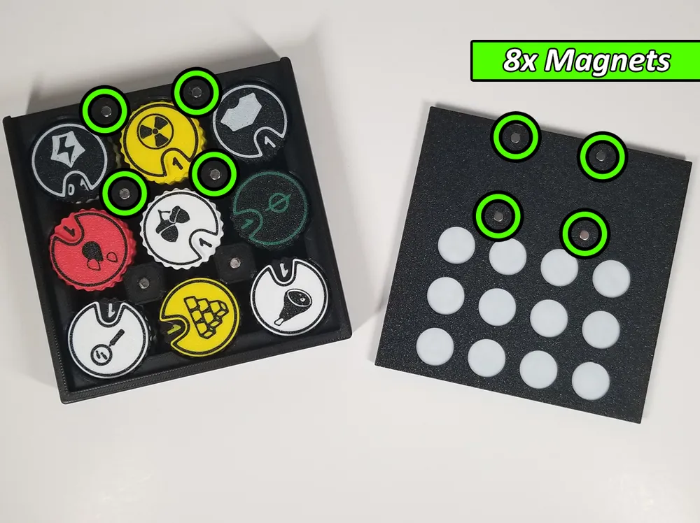 MTG Counter Dials & Ability Tiles Box - Free 3D Print Model - MakerWorld