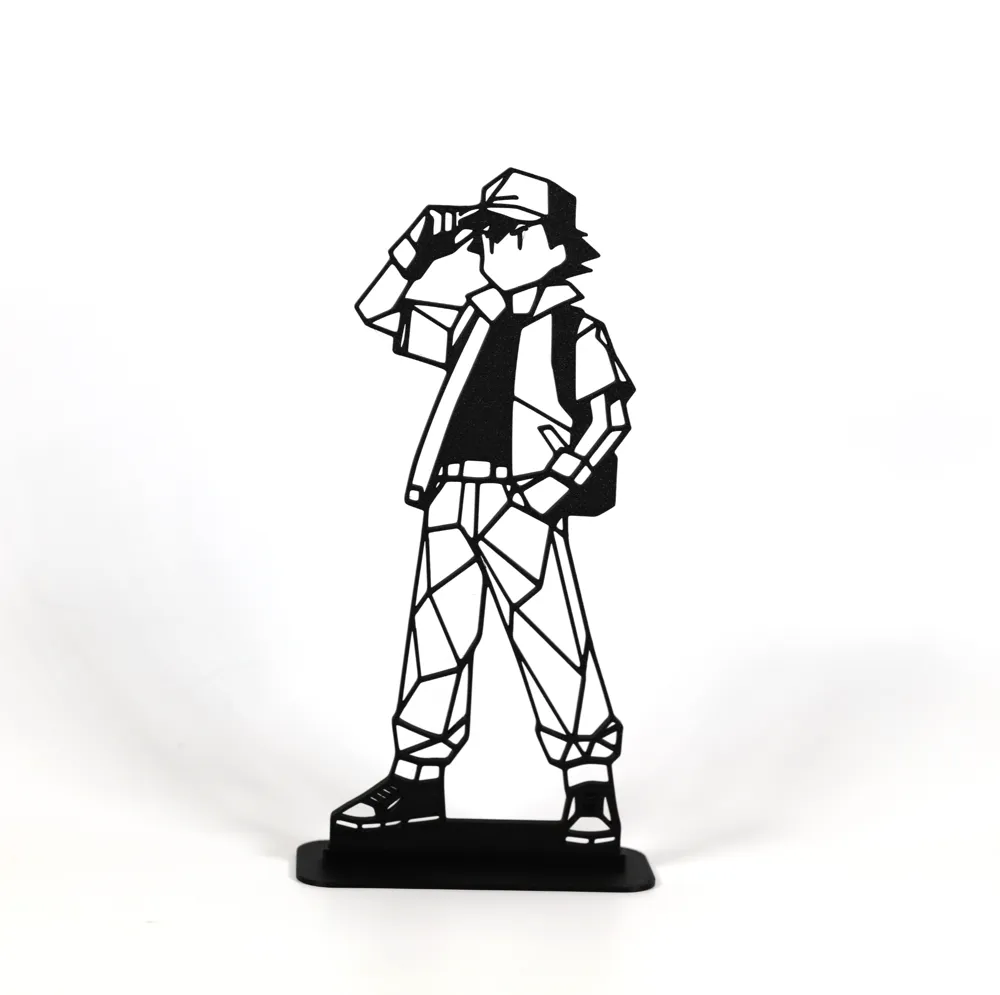 Geometric Low Poly Ash Ketchum by PhaseworksCA MakerWorld: Download ...