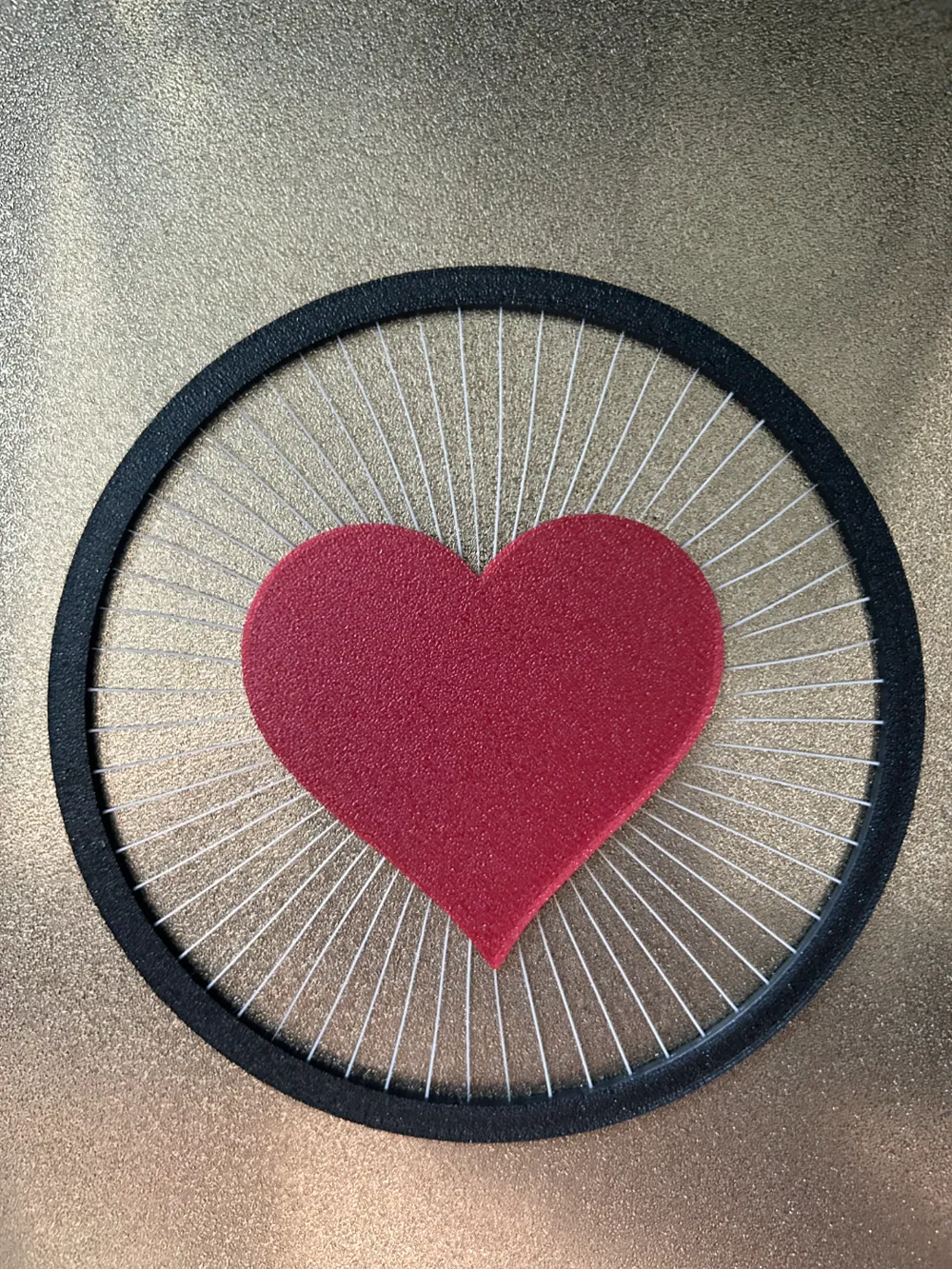 Floating hearth (string art) print in place by CycloGoat - MakerWorld