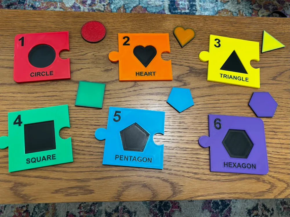 Educational Puzzle | Color, Numbers and Shapes! by FoxMike - MakerWorld