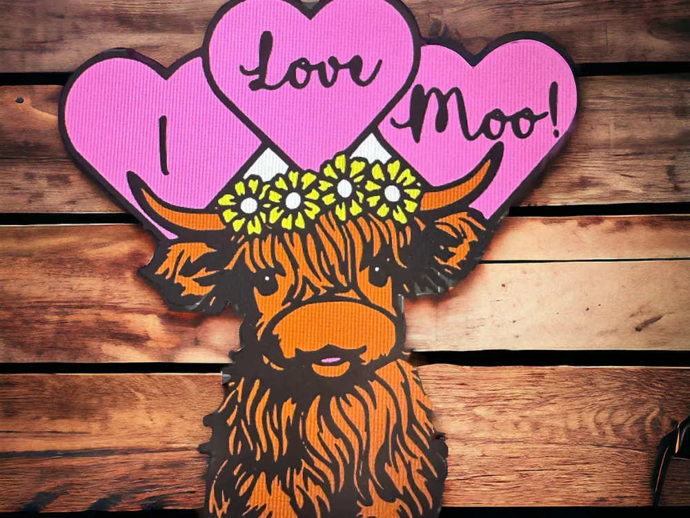 i love moo sign by Infinity 3D Prints - MakerWorld