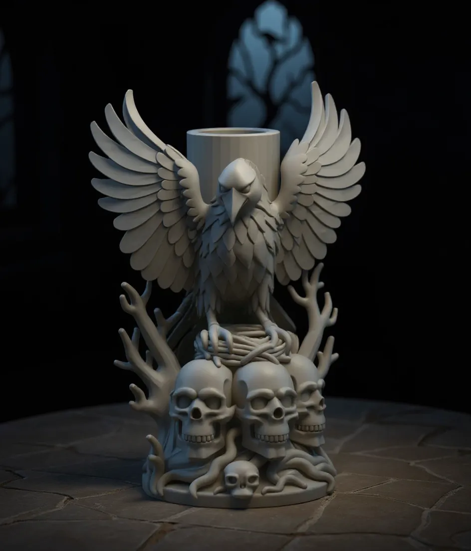 Raven Throne – Nest of the Fallen” - Free 3D Print Model - MakerWorld