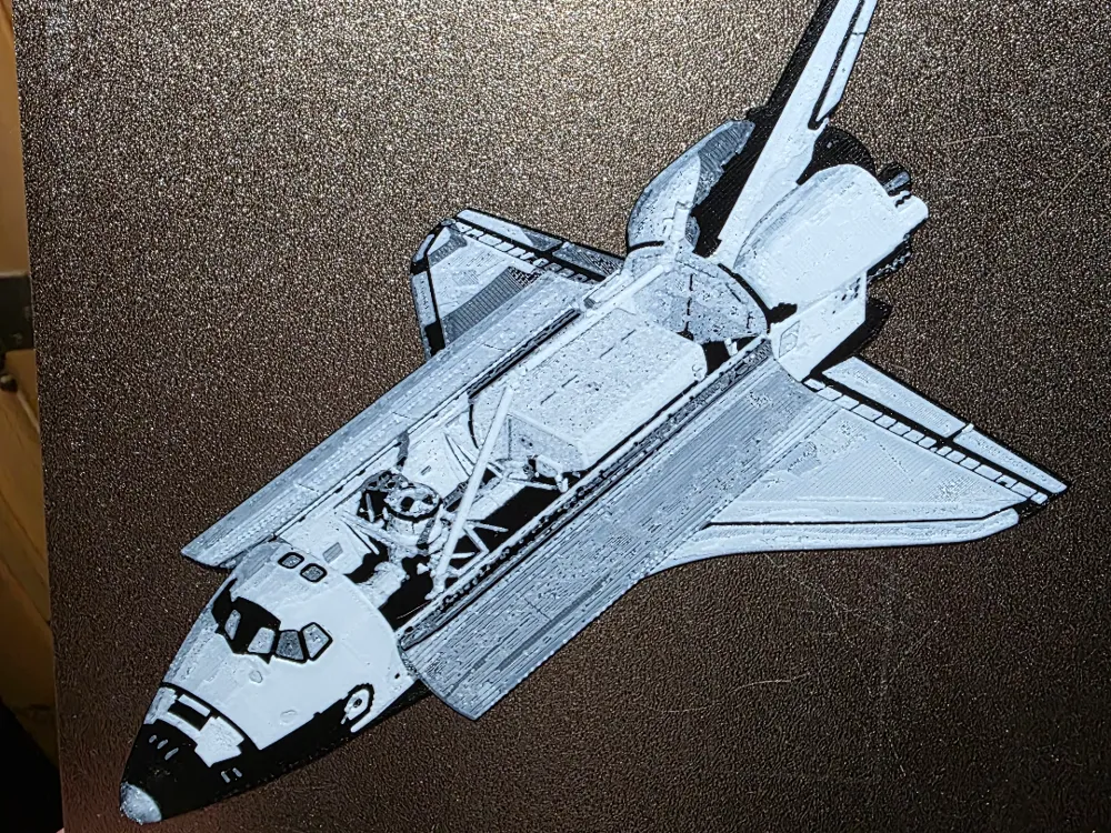 Space Shuttle Doors Open (Black and white) by AirMechDesigns MakerWorld ...