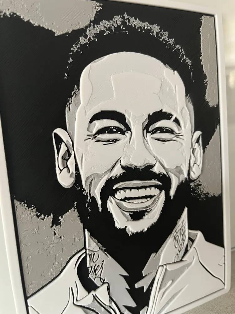Neymar Jr wall art - Free 3D Print Model - MakerWorld
