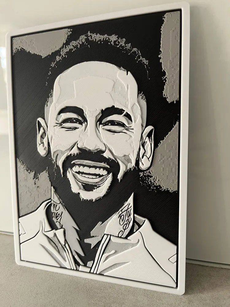 Neymar Jr wall art - Free 3D Print Model - MakerWorld