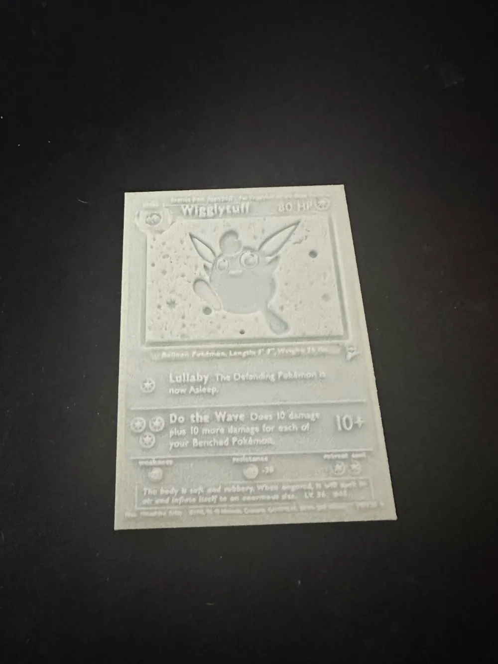 Wigglytuff Pokemon Card Lithophane by thatguy08 - MakerWorld