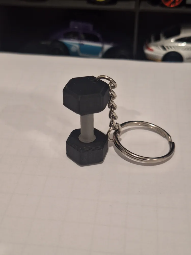 Dumbell keychain by Phill MakerWorld: Download Free 3D Models