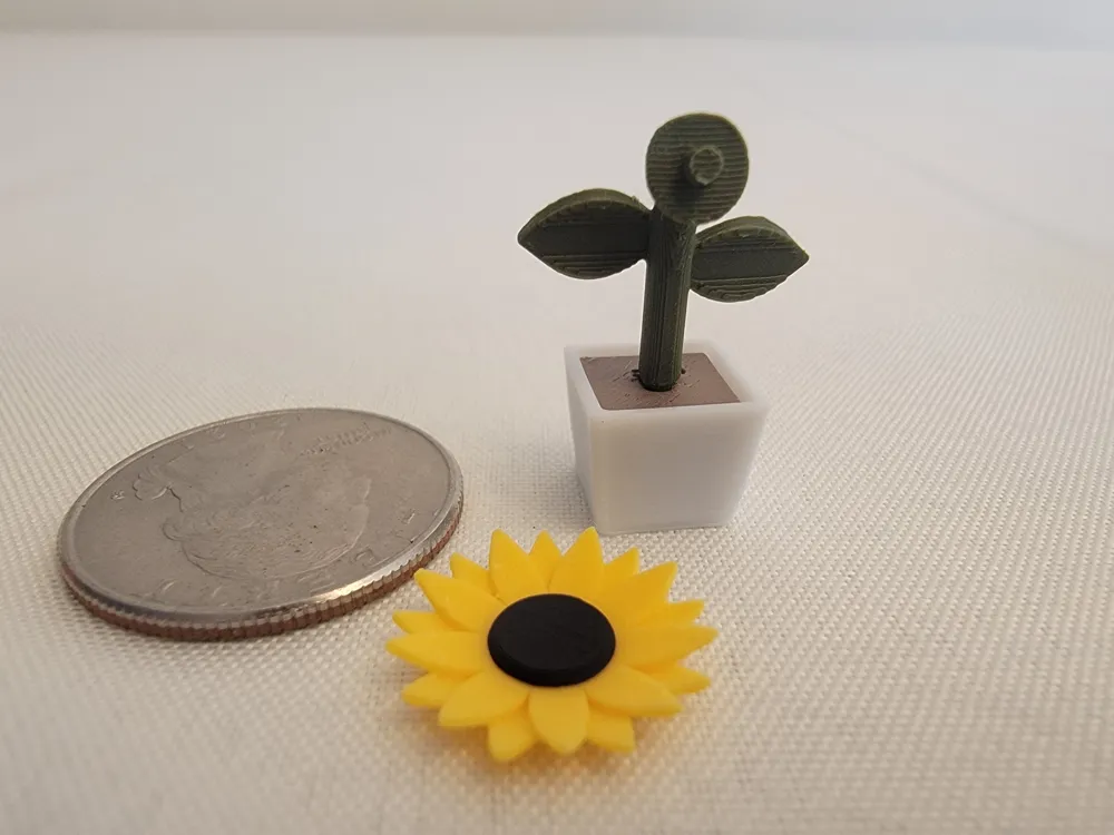 Mini Sunflower - Free 3D Print Model - MakerWorld