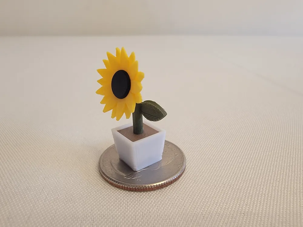 Mini Sunflower - Free 3D Print Model - MakerWorld