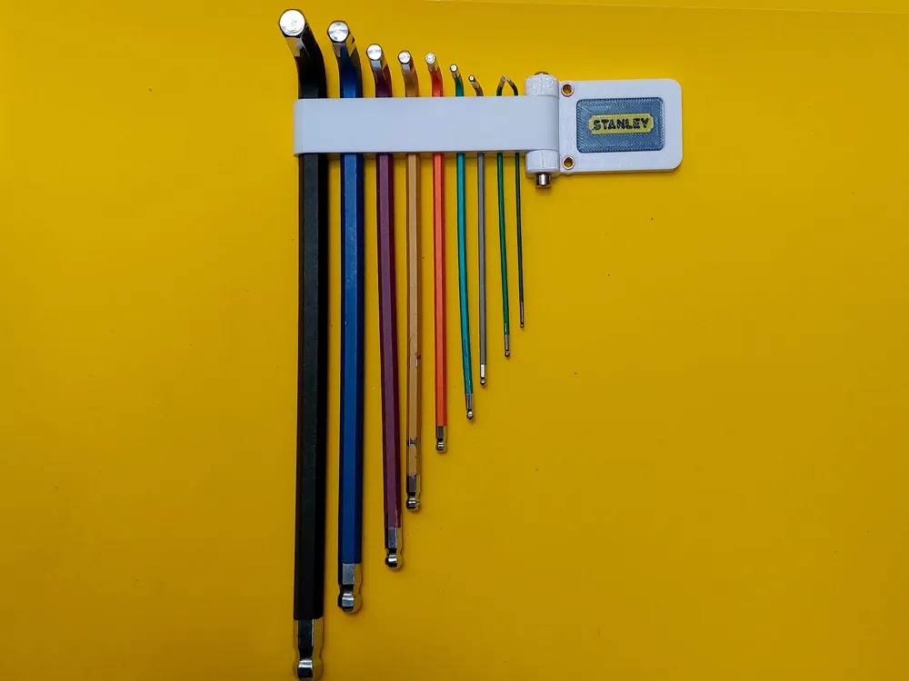 Hex Key Pegboard Holder - Free 3D Print Model - MakerWorld