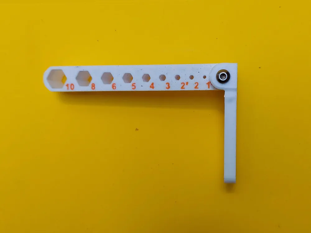 Hex Key Pegboard Holder - Free 3D Print Model - MakerWorld