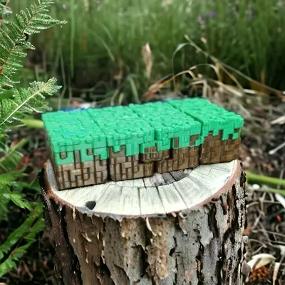 Minecraft Grass Fidget Cube - Free 3D Print Model - MakerWorld