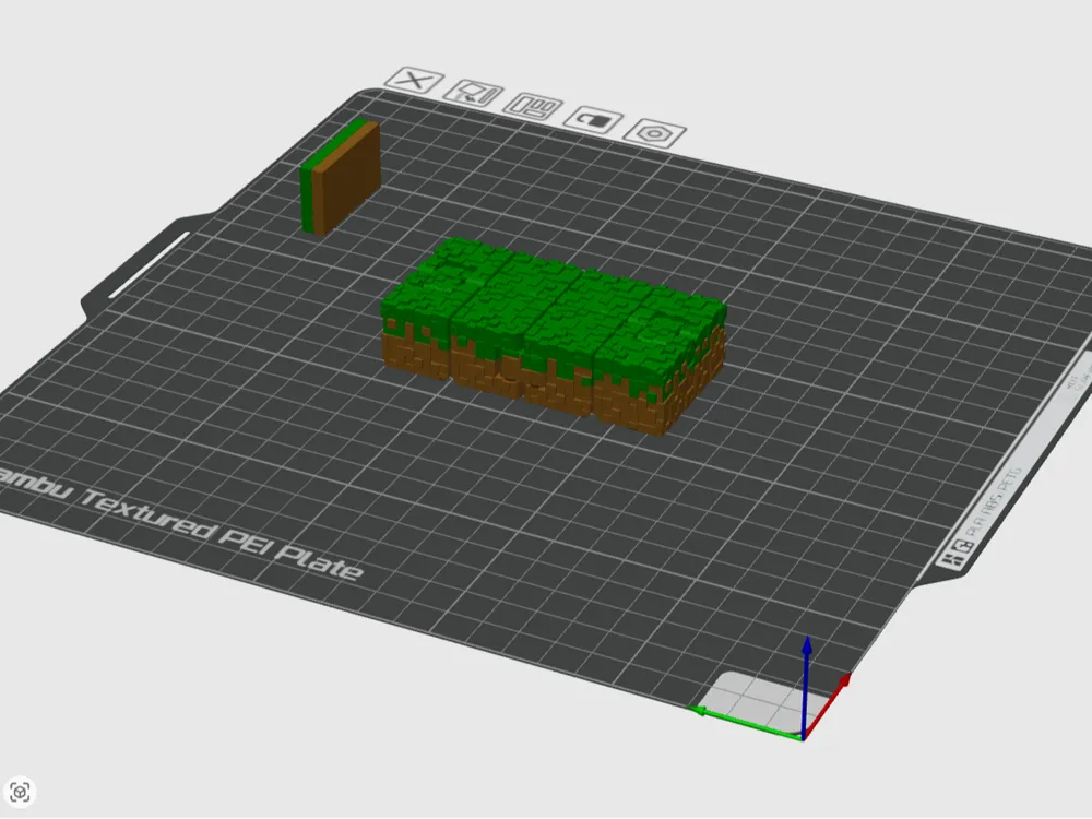 Minecraft Grass Fidget Cube - Free 3D Print Model - MakerWorld