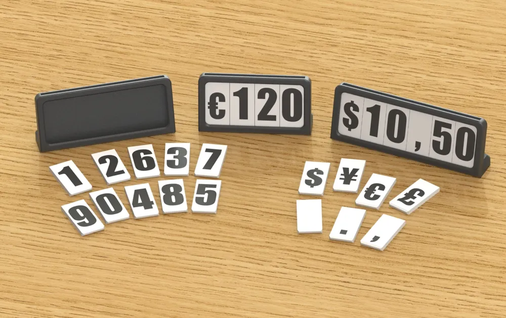 Minimal Price Tag design - Free 3D Print Model - MakerWorld