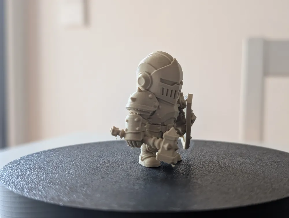 Chibi Knight Miniature Figurine - Free 3D Print Model - MakerWorld