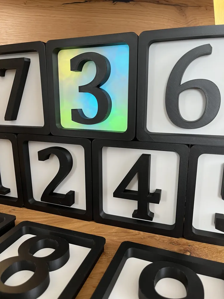 Light box 3 // Build your own lettering, modular LED by LetHimPrint MakerWorld: Download Free 3D ...