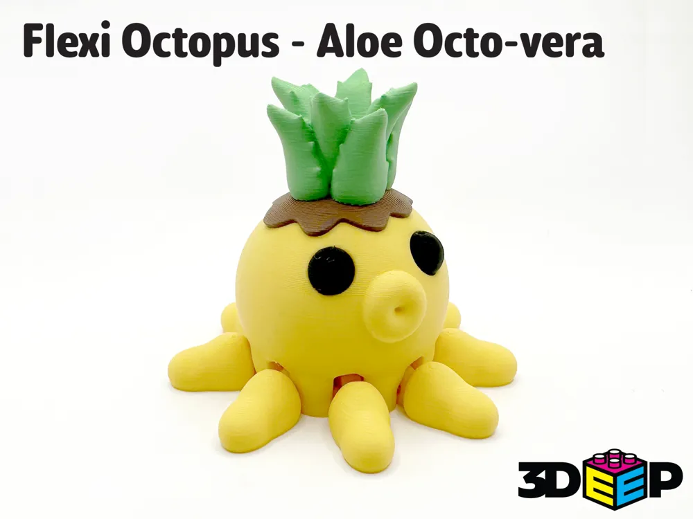 Flexi Kawaii Octopus - Aloe Octo-Vera - No Support by 3DeepDesigns ...
