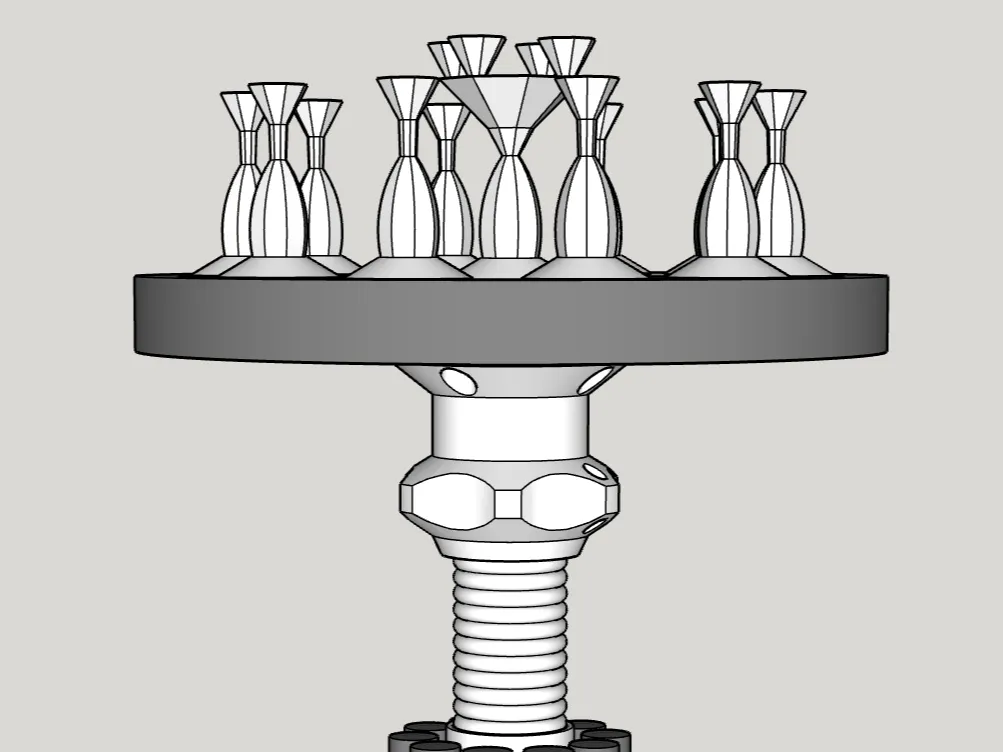 Priming Carousel Goblet (Turning Spray Stick) - Free 3D Print Model ...