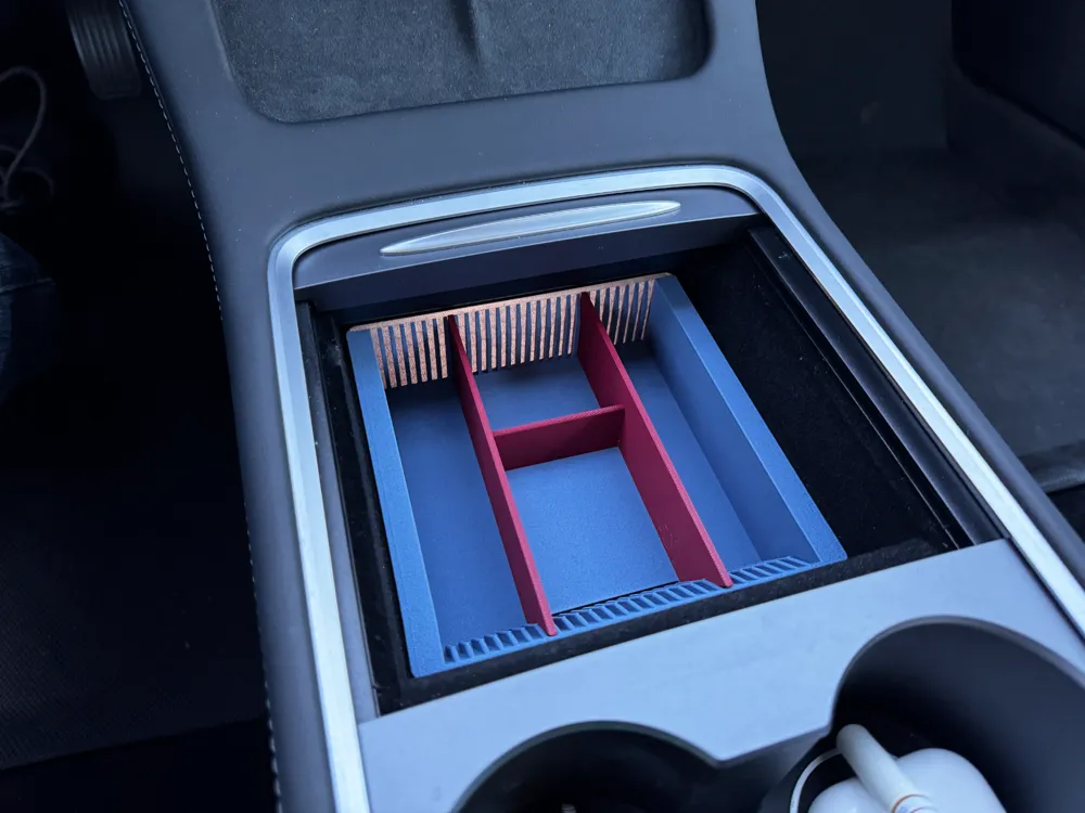 Tesla 3|Y Center Console Tray - Modular | Backlit - Free 3D Print Model ...