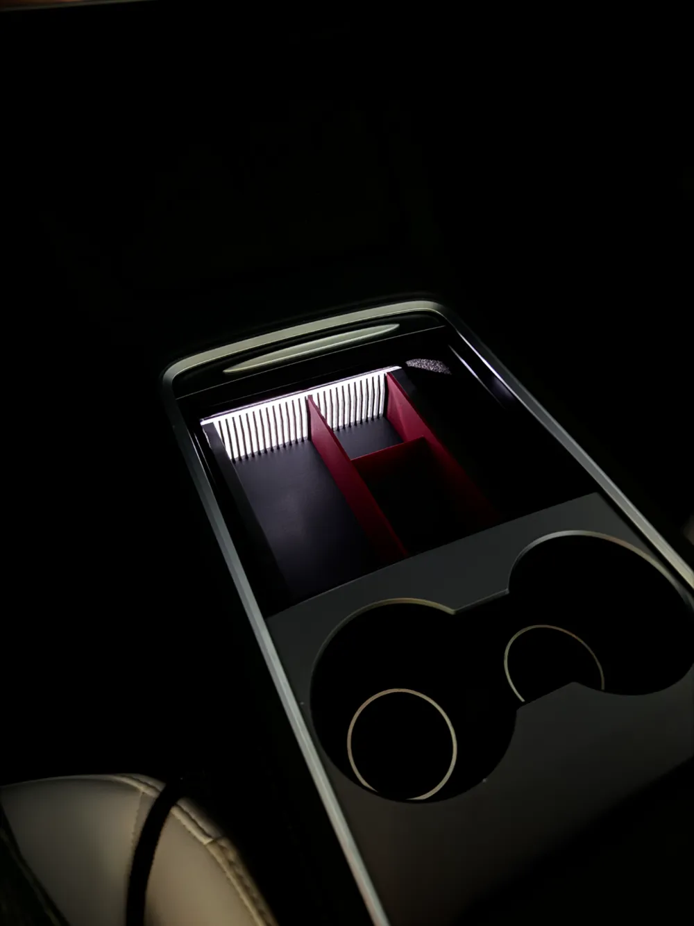 Tesla 3|Y Center Console Tray - Modular | Backlit - Free 3D Print Model ...