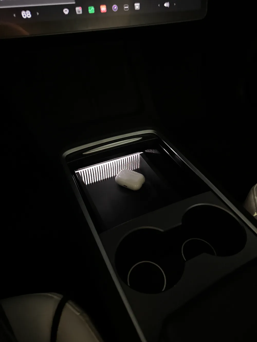 Tesla 3|Y Center Console Tray - Modular | Backlit - Free 3D Print Model ...