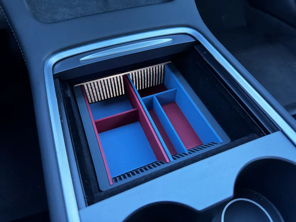 Tesla 3|Y Center Console Tray - Modular | Backlit - Free 3D Print Model ...