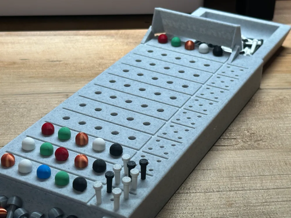 Mastermind Board Game n=5 - Free 3D Print Model - MakerWorld
