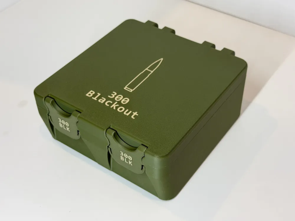 Ammo Box - 300 Blackout - 100 Rounds - Free 3D Print Model - MakerWorld