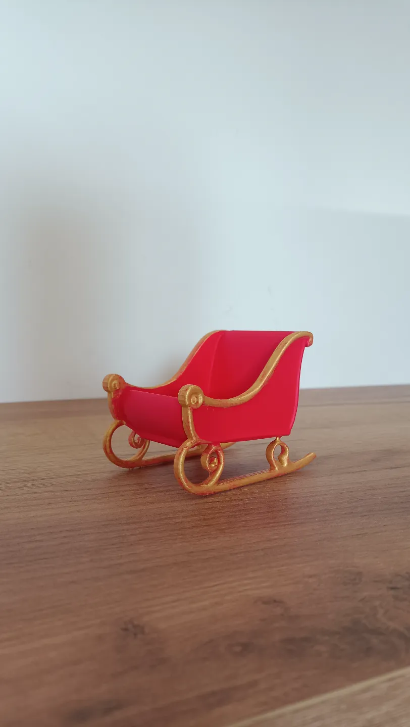 Christmas sleigh by velkan MakerWorld: Download Free 3D Models