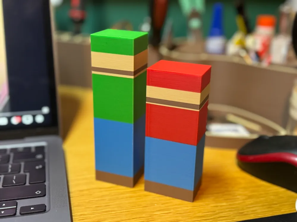 Mario and Luigi Blocks by Phil3DPrints - MakerWorld