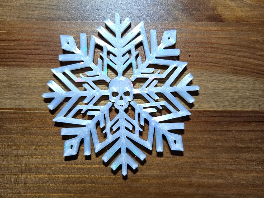 gothic rock and roll Christmas snowflake by alex custom MakerWorld ...