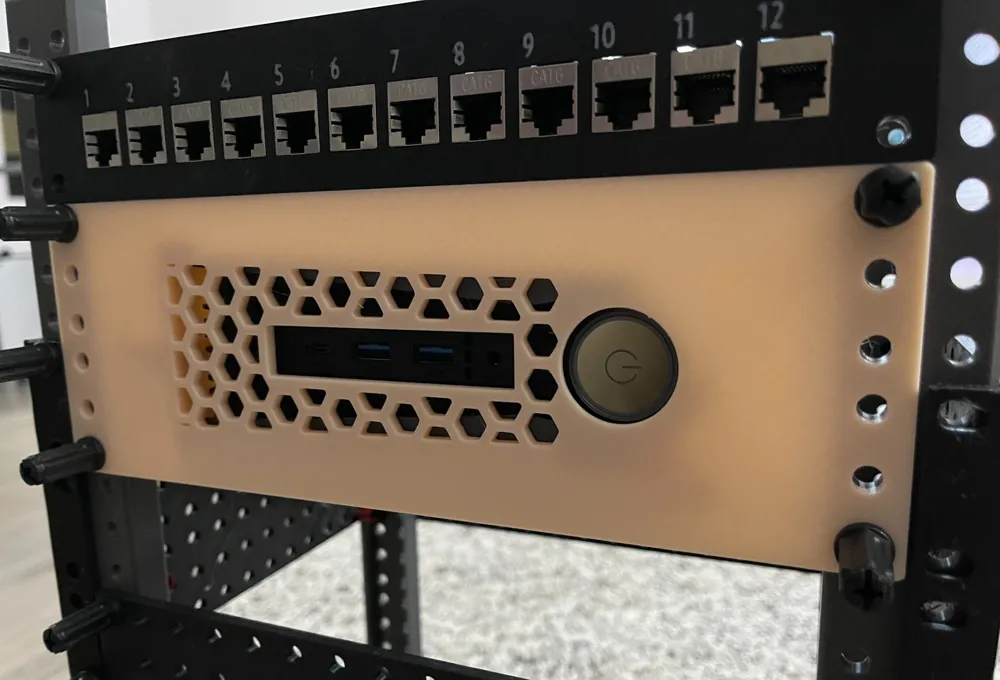 10" Rack Mount (2U) for AceMagic AMR5 mini PC by Ratler - MakerWorld