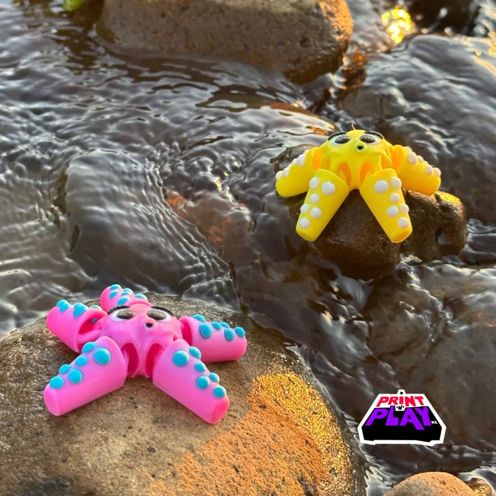 Cute Flexi Fidget Starfish by Print N Play MakerWorld: Download Free 3D ...