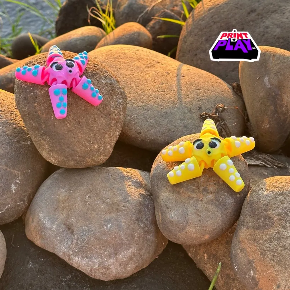 Cute Flexi Fidget Starfish by Print N Play MakerWorld: Download Free 3D ...