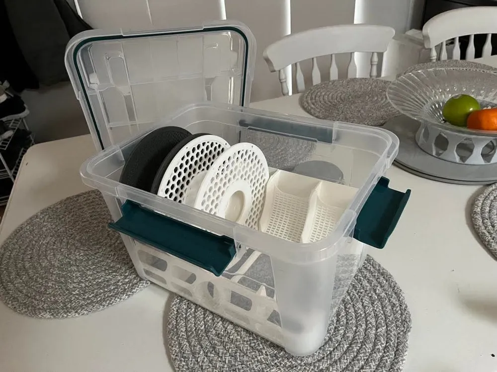 Spool Rack for Ezy Storage IP67 Tub 18L - Free 3D Print Model - MakerWorld