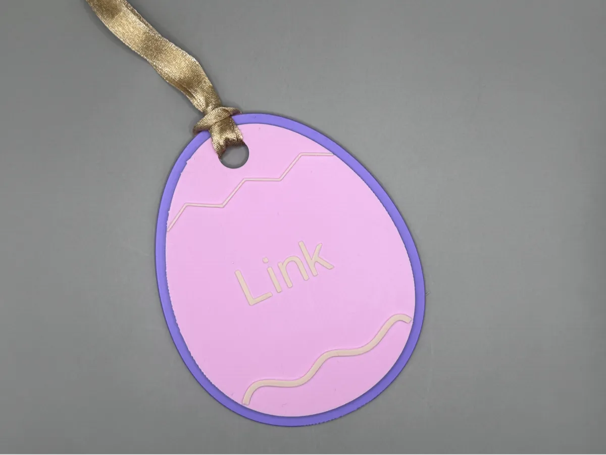 Customizable Easter Egg Name Tag - Free 3D Print Model - MakerWorld