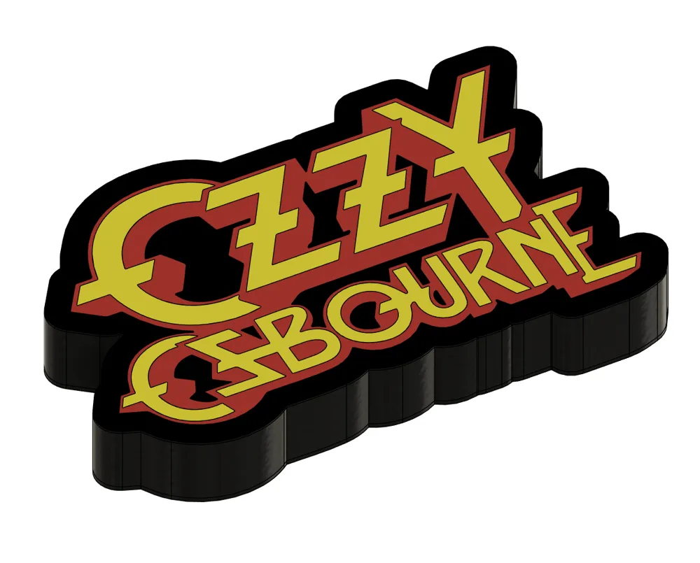 Ozzy Osbourne Logo Lightbox - Free 3D Print Model - MakerWorld