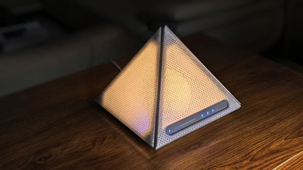 Pyramid Ambient Light Desk Lamp Desk Accessory - Free 3D Print Model ...