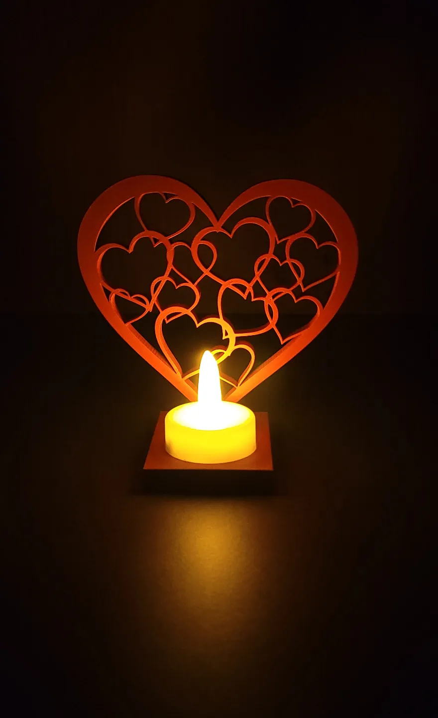 Heart Tea Light LED Lamp by Florian - MakerWorld