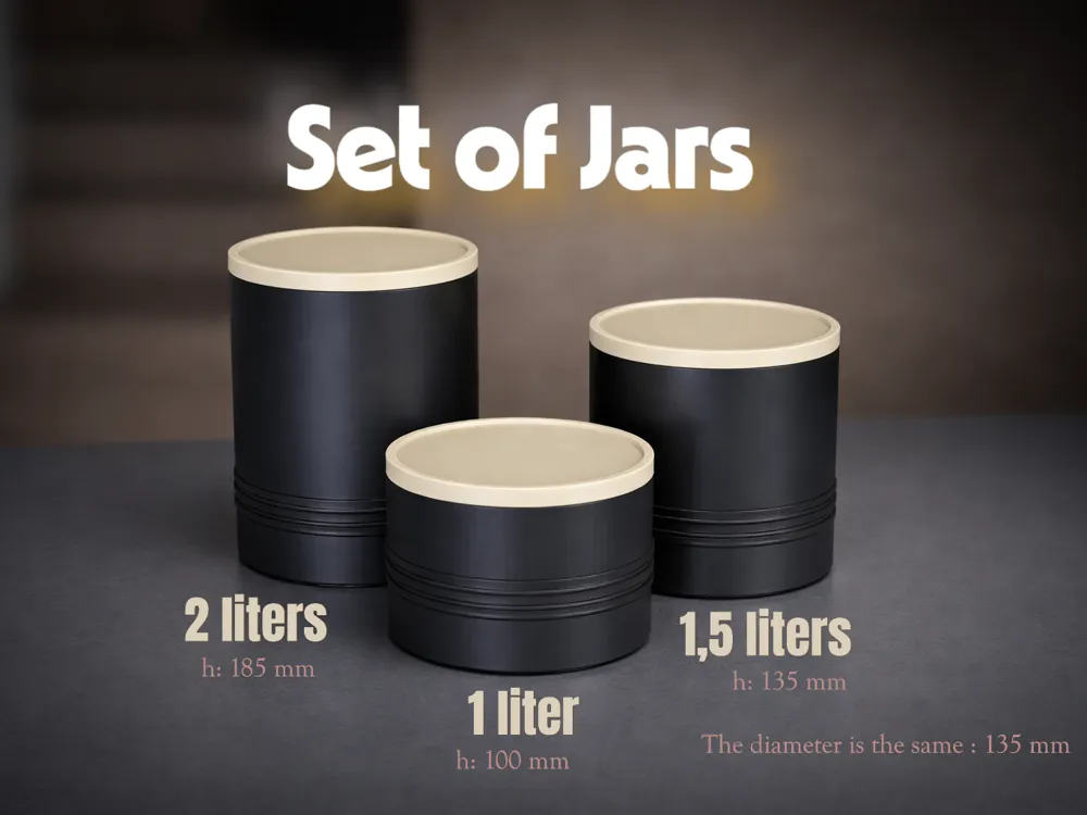 Set of Jars - Free 3D Print Model - MakerWorld