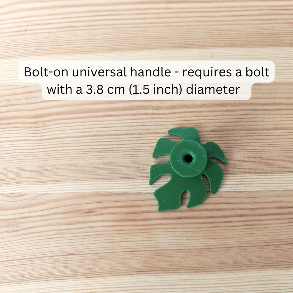 Monstera door/drawer knob - Free 3D Print Model - MakerWorld