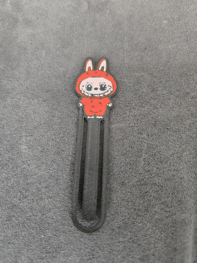 Labubu and the Red Monster Bookmark Art Design by FRANKIE 3D PRINT ...